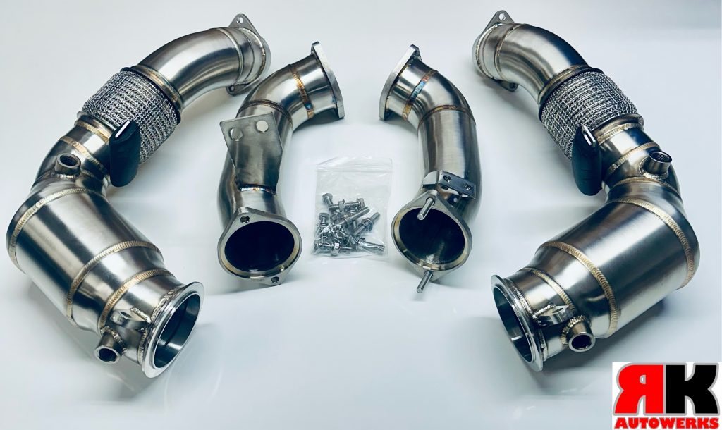 RK Autowerks S68 Catless Race Downpipes – F95/F96 X5M & X6M (LCI ...